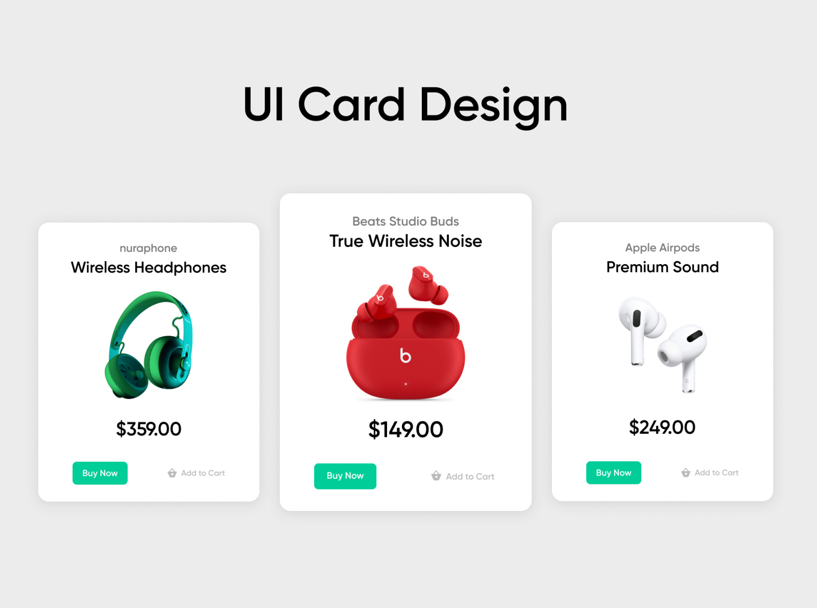 UI Card Design by Nazrin Isayeva on Dribbble