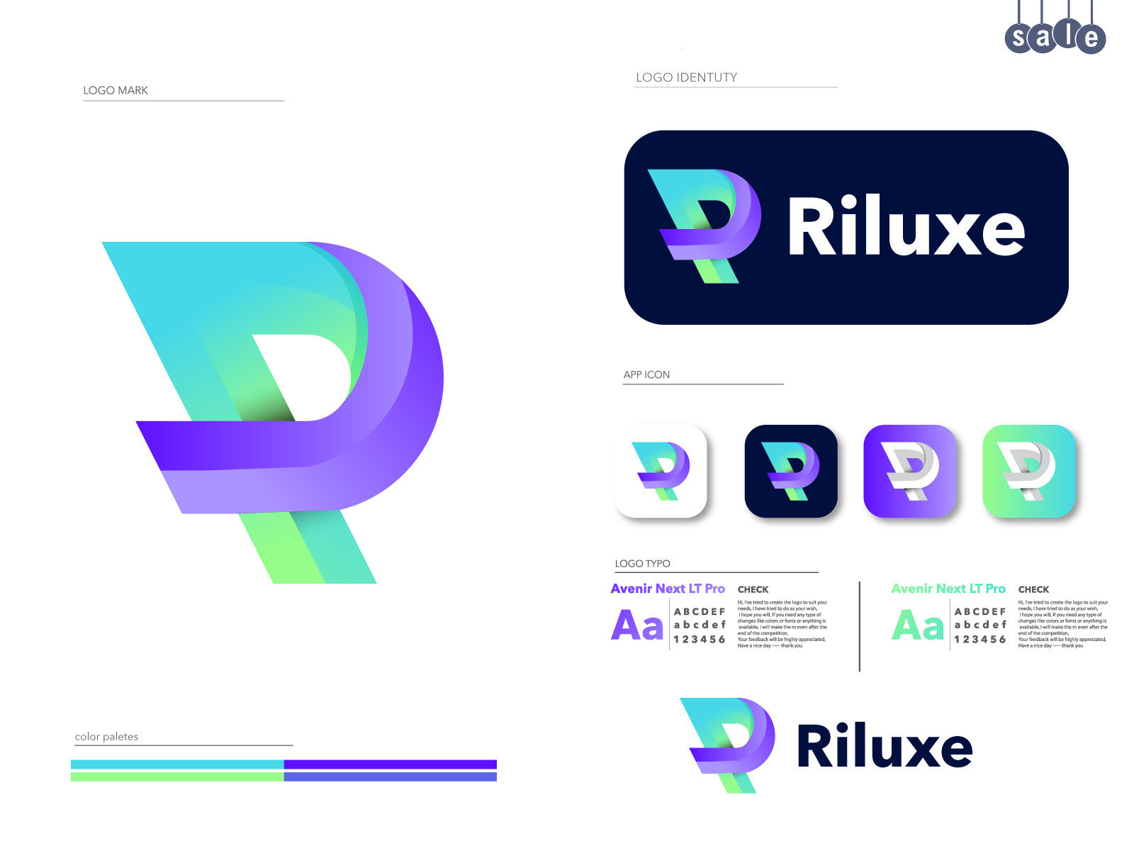 R logo - r letter logo - r modern logo - logo designer by Xo Studio on ...