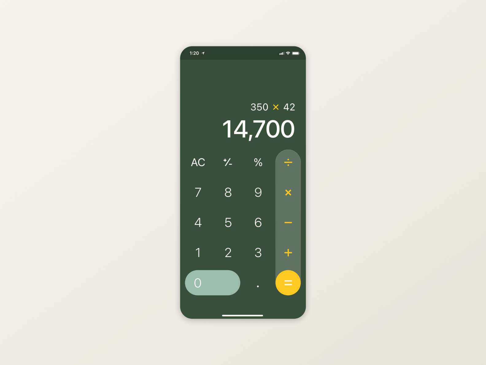 Daily UI - #004 / Calculator by Yuya Murase on Dribbble