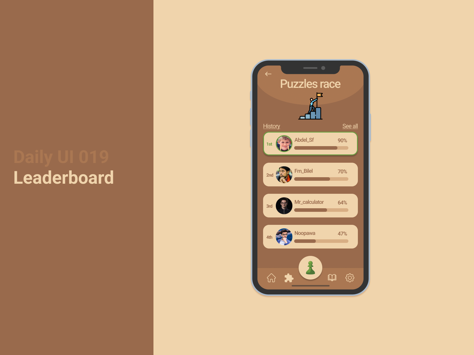 Daily UI 019 - Leaderboard 😎 by SFAOUI ABDELJABBAR on Dribbble