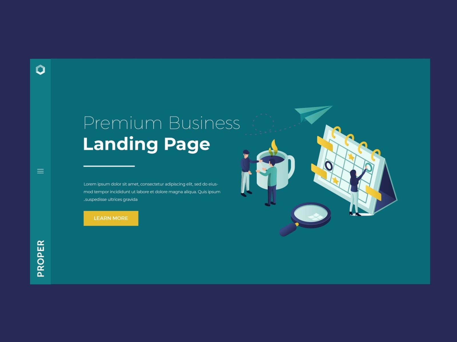 Proper - Hero Banner Template by InfoGraphix on Dribbble