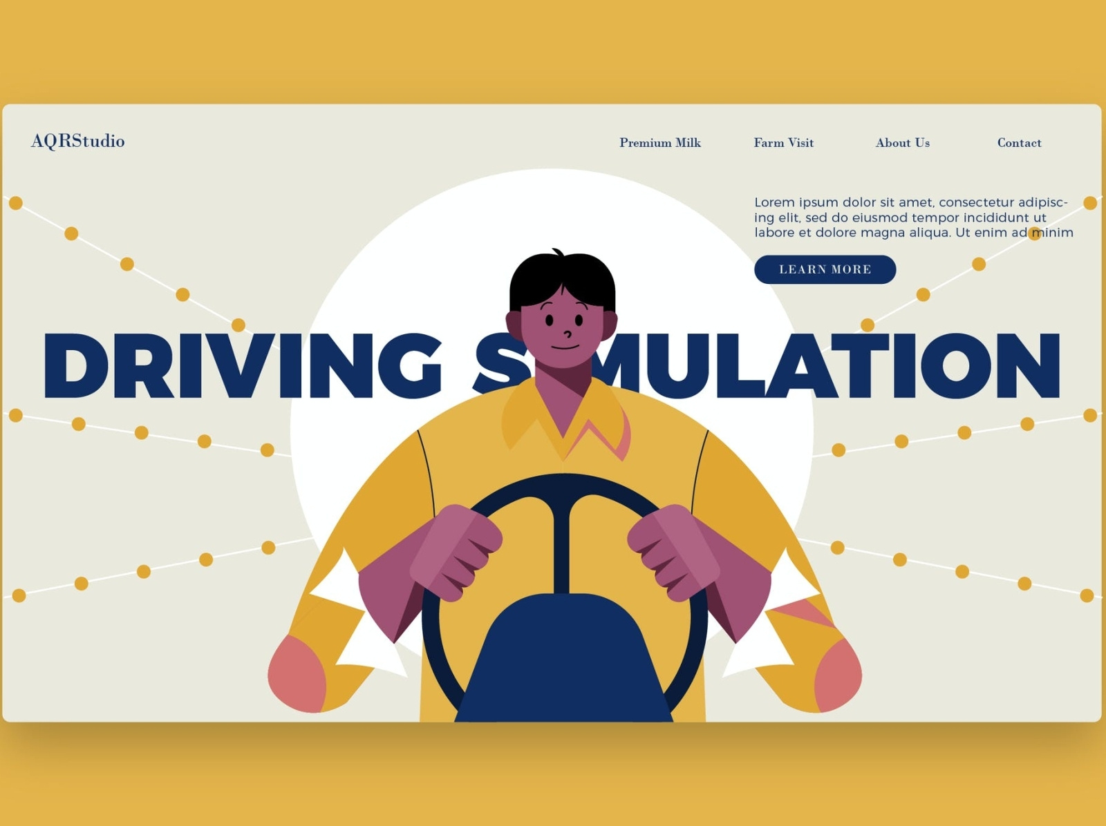 Drive Simulation - Banner & Landing Page by Data Designs on Dribbble