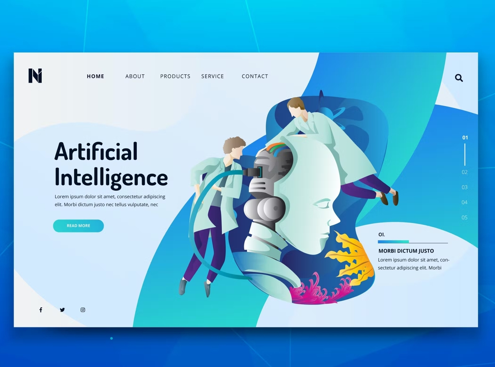 Artificial Intelligence Web by InfoGraphix on Dribbble