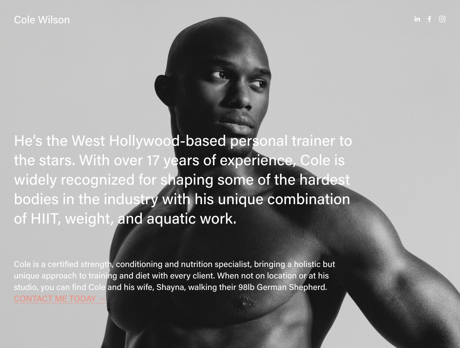 Cole - Website Template - Squarespace by InfoGraphix on Dribbble