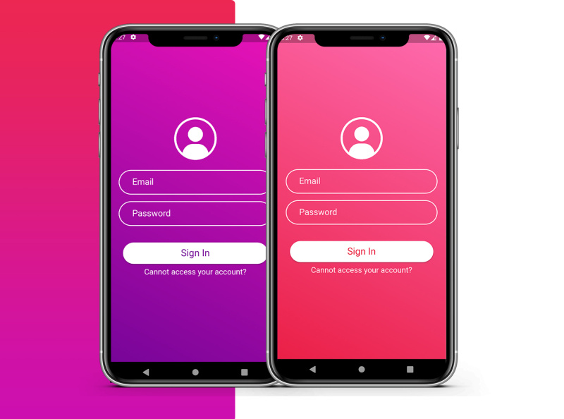 Colorful Authentication by Mehrab Bozorgi on Dribbble