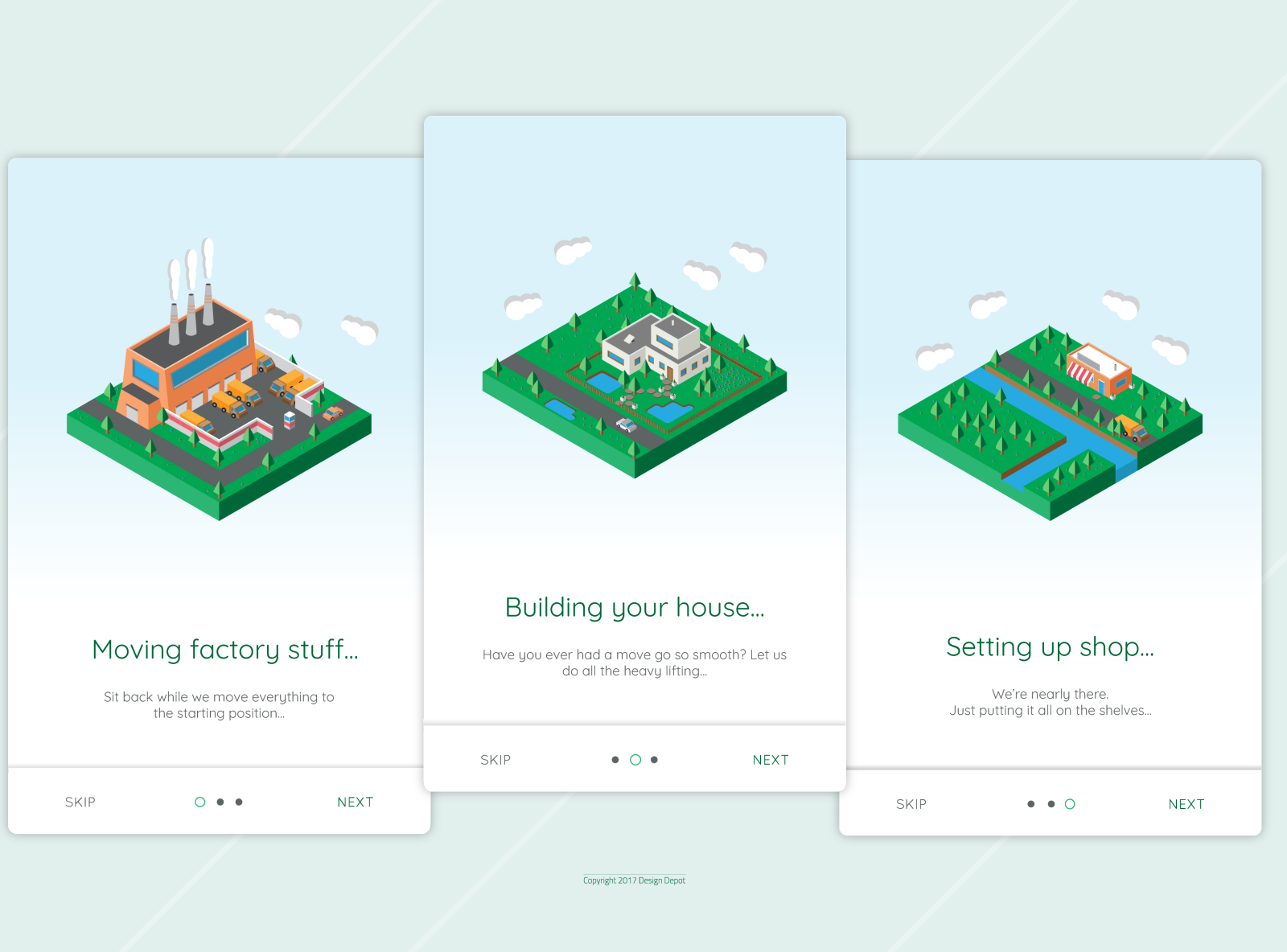 Onboarding screens by Design Depot on Dribbble