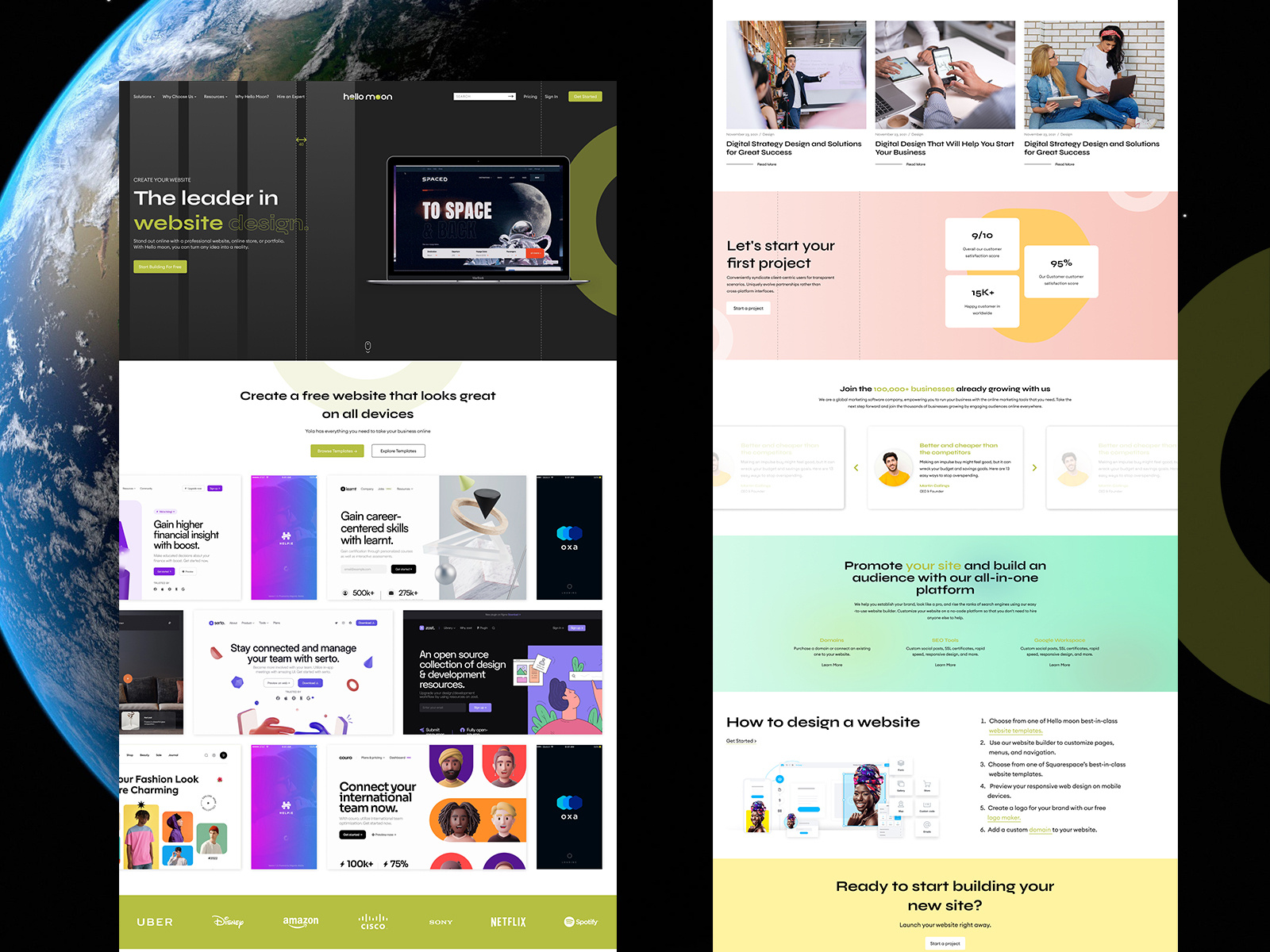 Hello Moon by Blue Monkfish on Dribbble