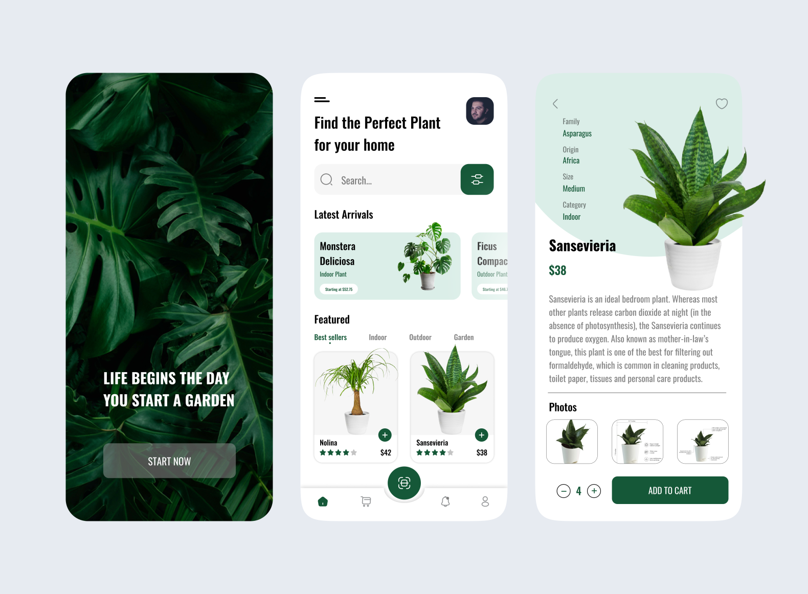 Plant Shop App by Maaz Shahid on Dribbble