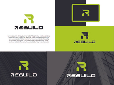 REBUILD REAL ESTATE BRAND LOGO by lima sultana on Dribbble