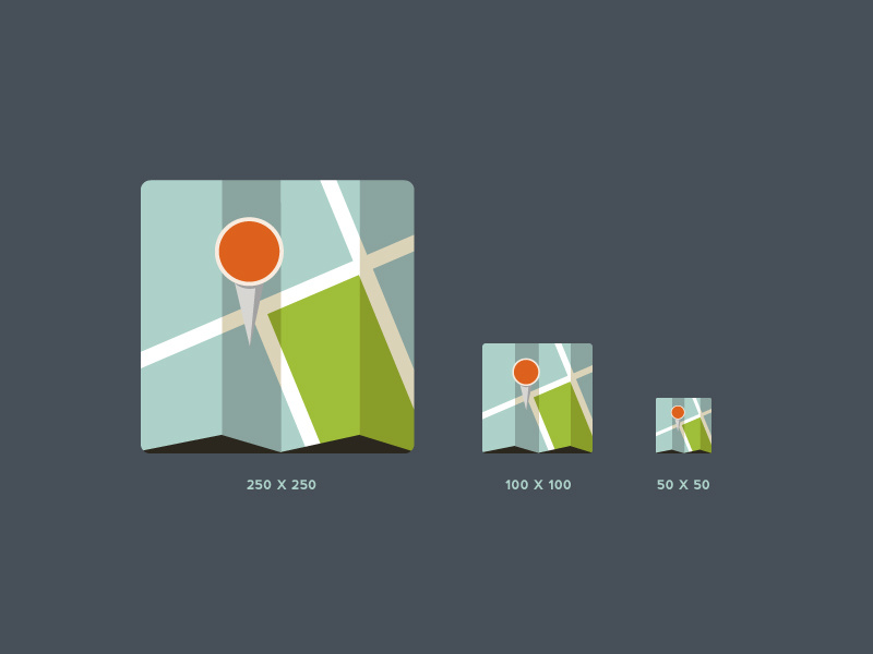 Map Icon flat by Samuel Markiewicz on Dribbble