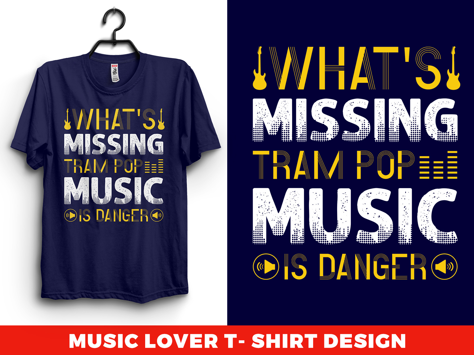 music lover t-shirt design by anup702 on Dribbble