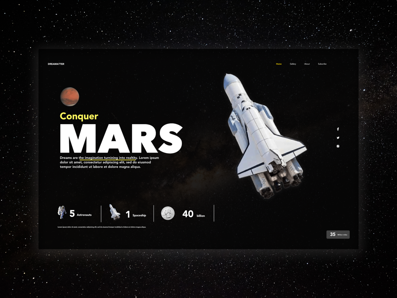 Conquer Mars by Felix Creado with Love on Dribbble