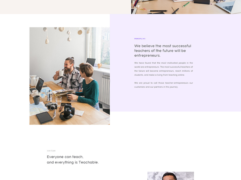 Teachable - About us by Filip Justić for Balkan Brothers on Dribbble