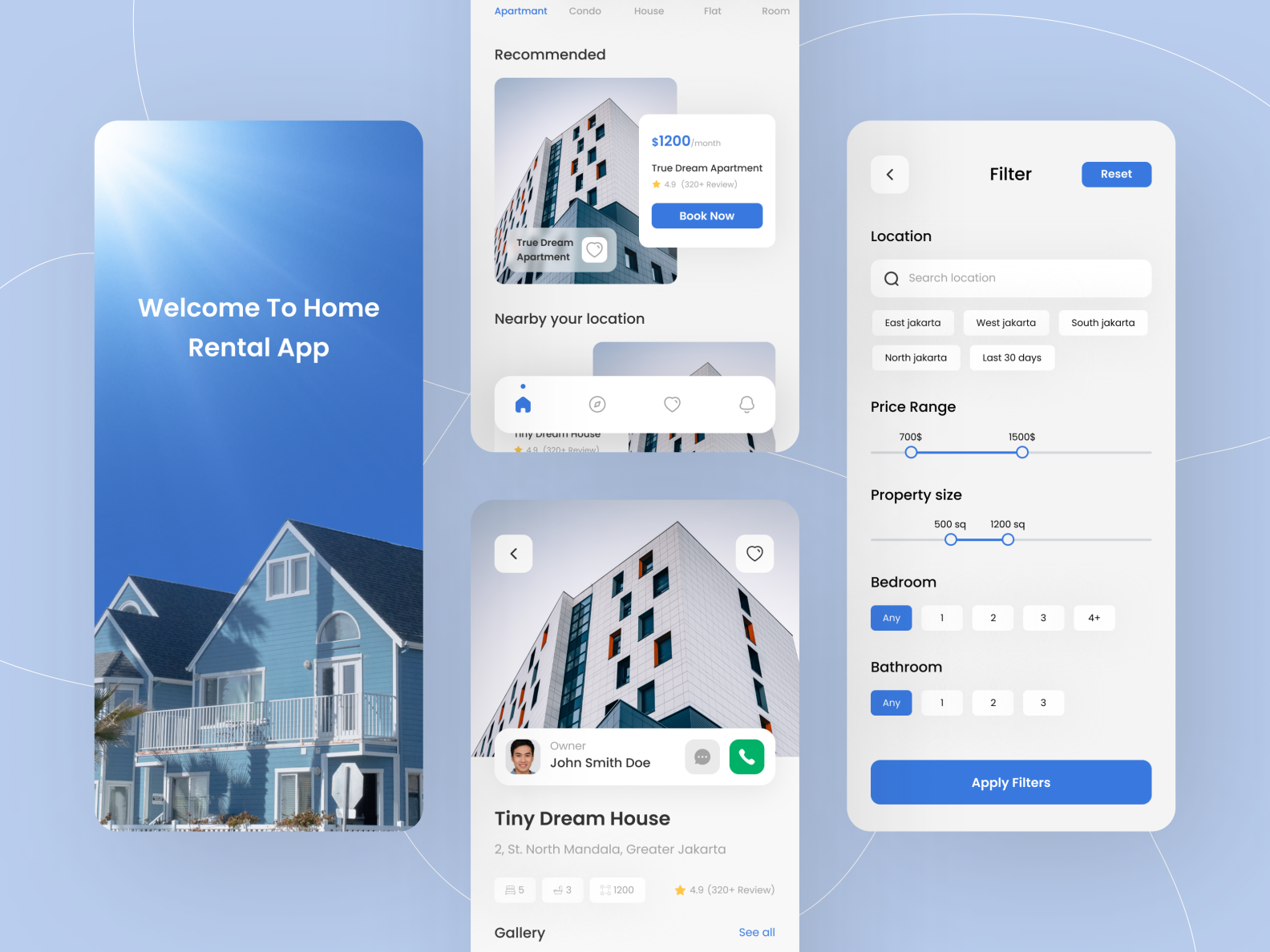 Home Rent Mobile App Design by Nur Alam on Dribbble