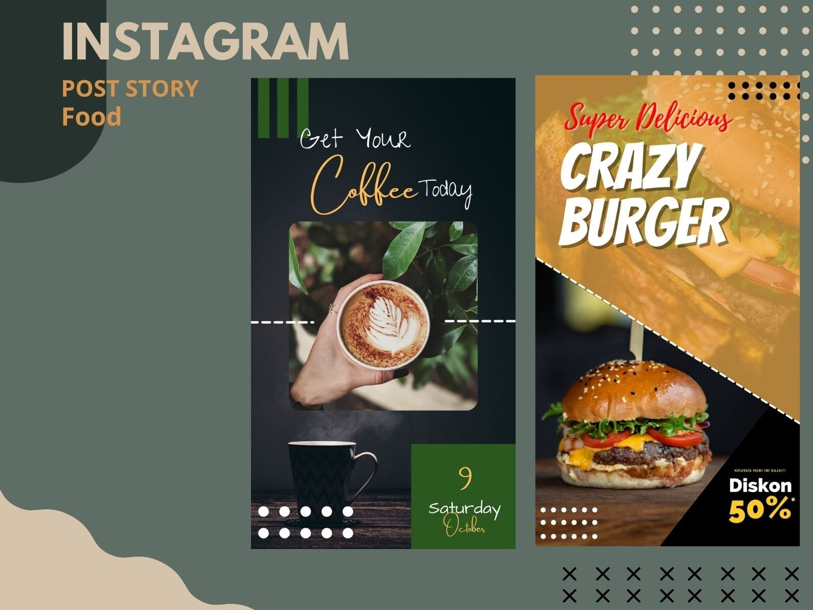 Ig story Food by Danar on Dribbble