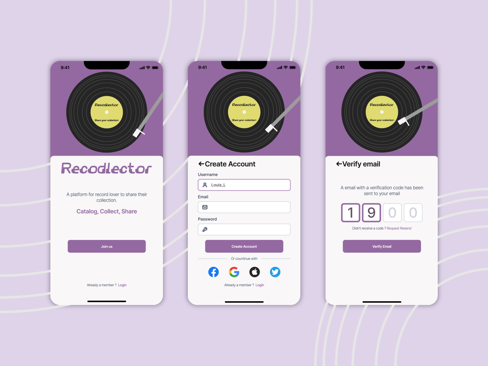 001 Sign Up Flow by Louis Lai on Dribbble