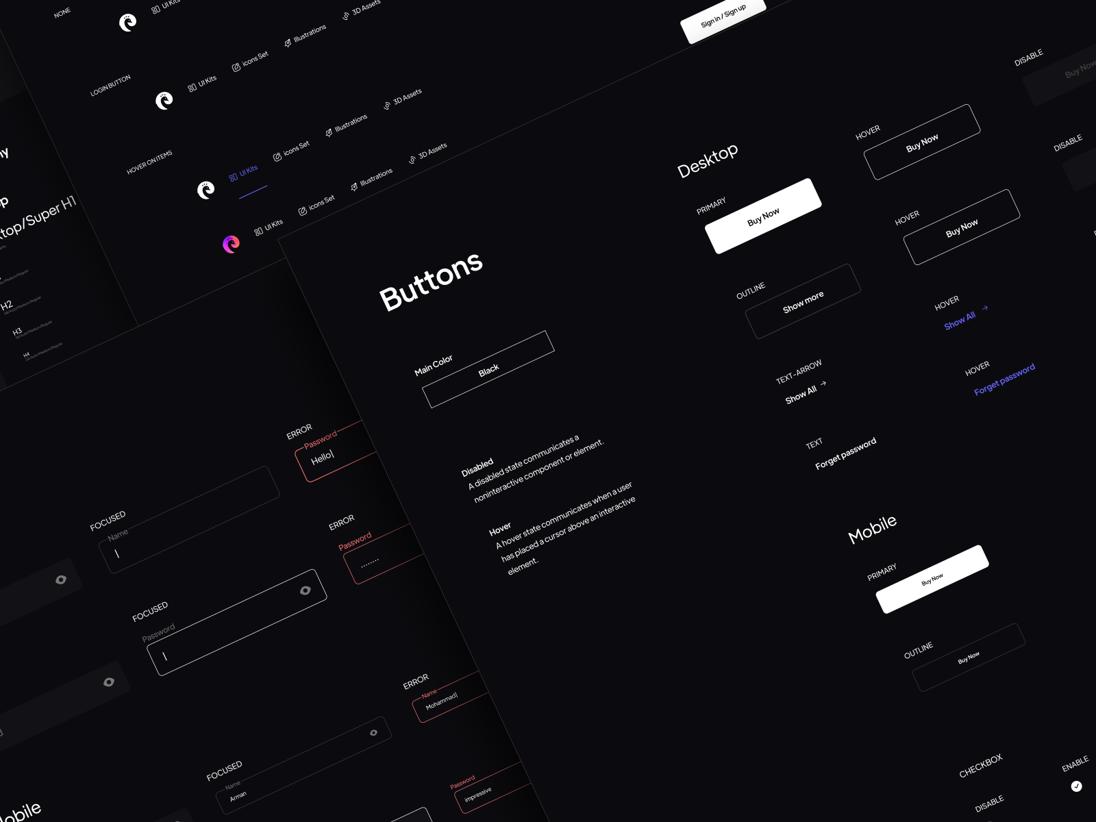 Piqo website design system by Mohammadreza Alidoost for Piqo Studio on ...