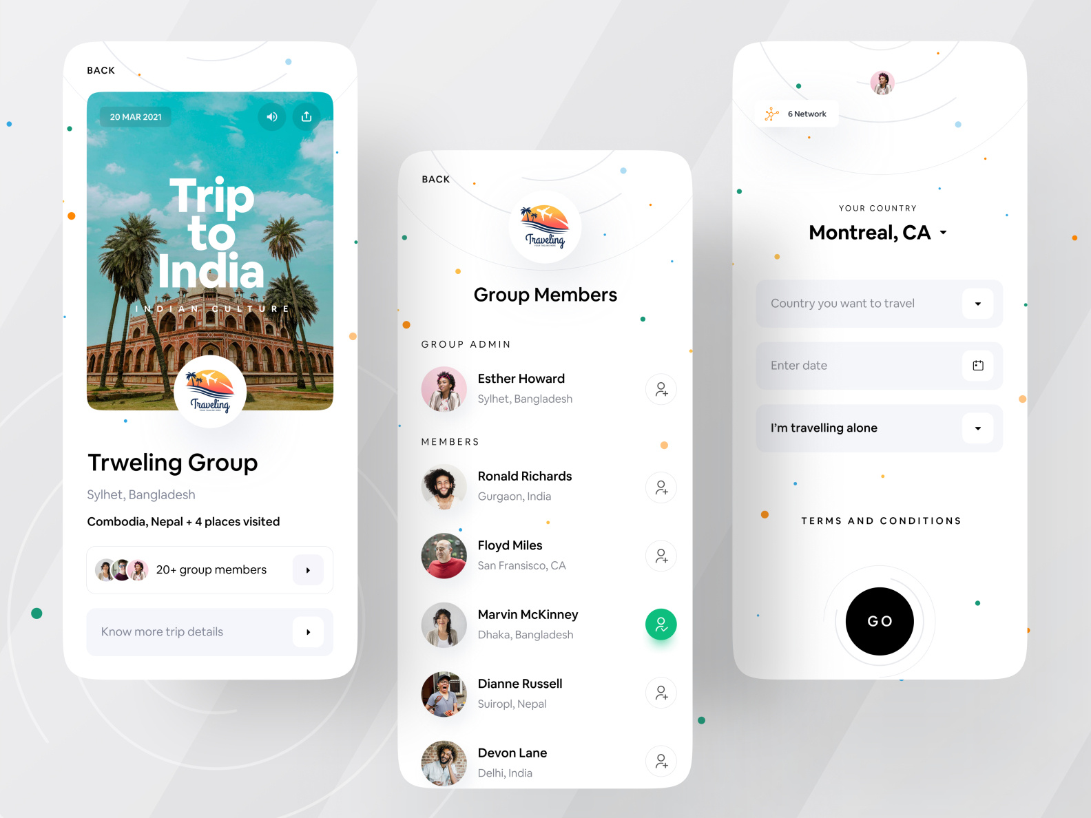 Easy Travel App UI by Surja Sen Das Raj for Ofspace UX/UI on Dribbble