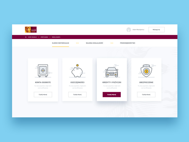 Alior Bank App by Mdesign on Dribbble