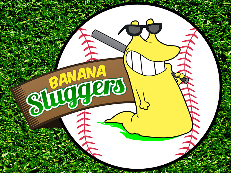 Banana Sluggers Logo by Mike McMahon on Dribbble