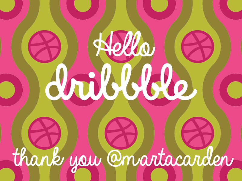 Hello Dribble by Melissa Williams on Dribbble