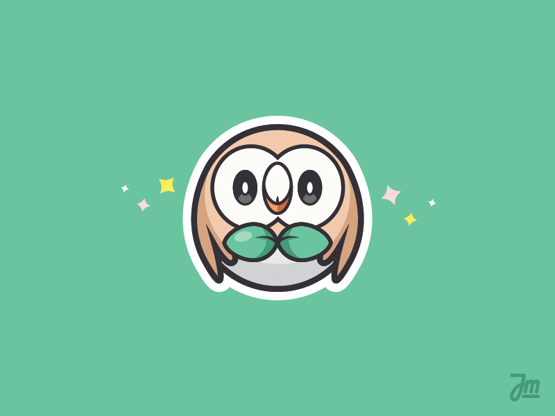Rowlet by Jerzy Wierzy on Dribbble