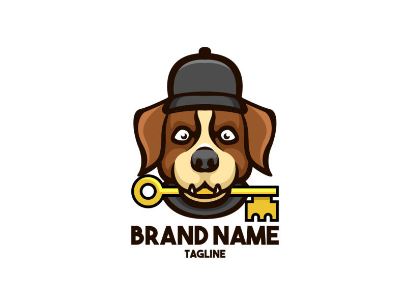 Dog Key Logo by Vyraz on Dribbble