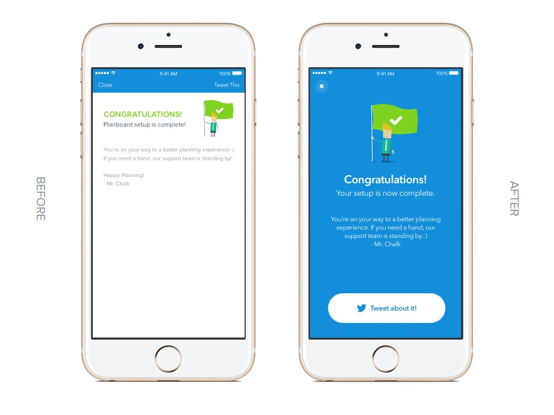 Congratulations! Setup is complete :) by Matt Rae on Dribbble