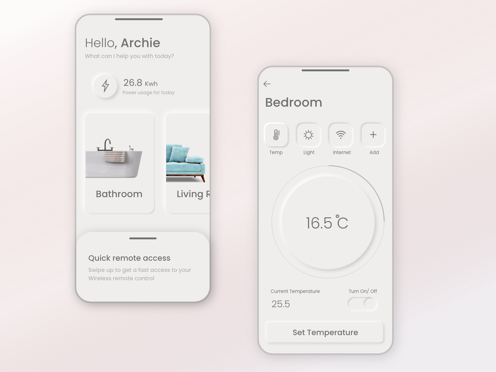 Home Settings App by archna dosija on Dribbble