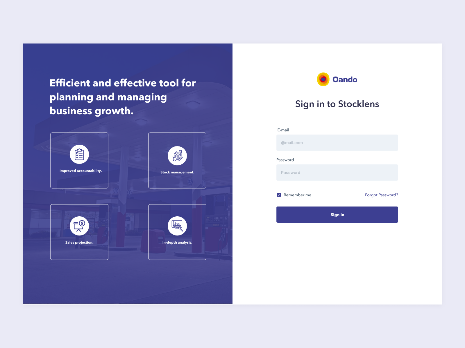 Desktop Sign In screen by Goodness Ohanyere on Dribbble