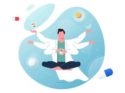 Doctor Zen Illustration by Dmitriy on Dribbble