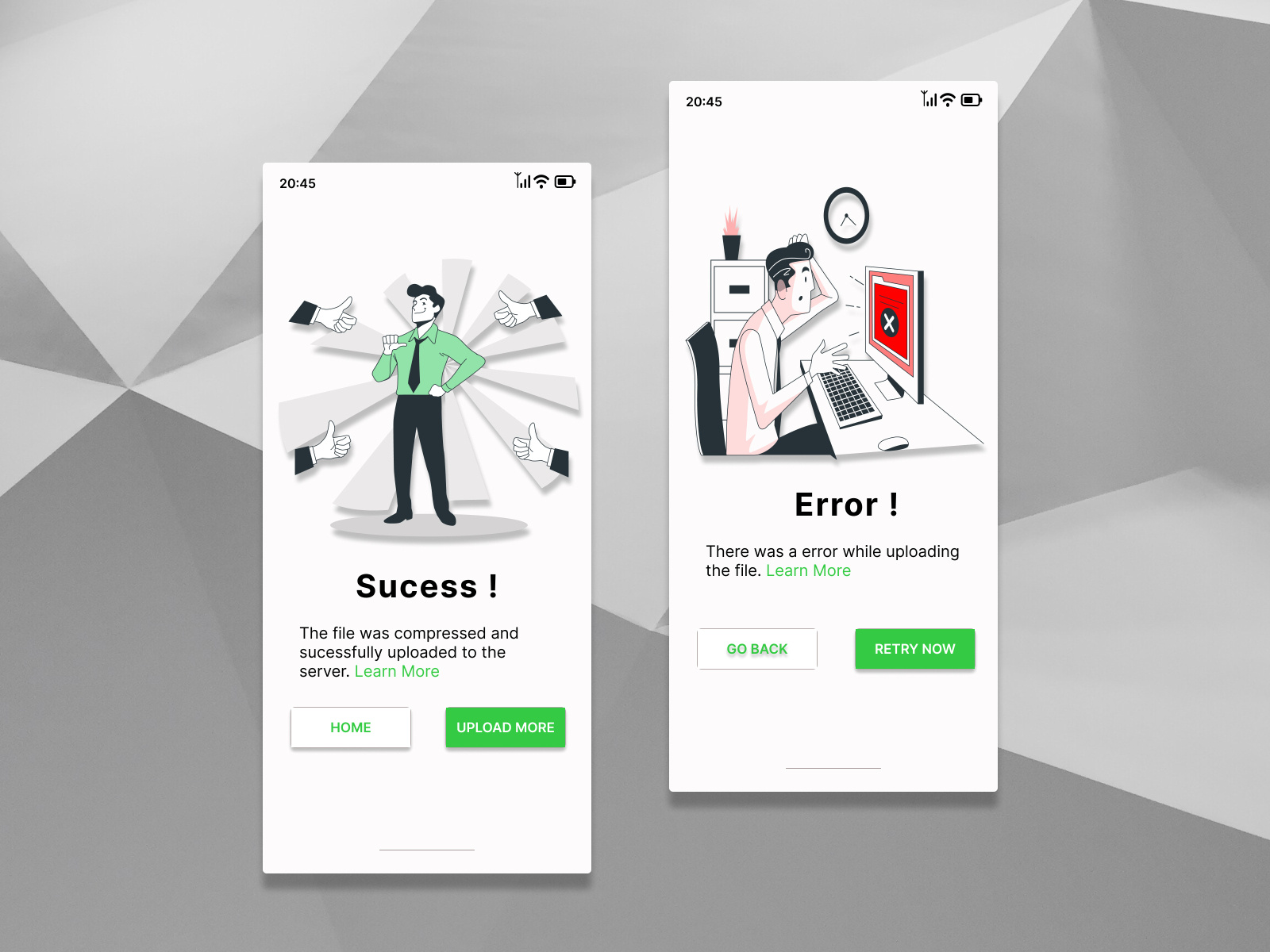 Flash Message UI by sandeep rupakheti on Dribbble