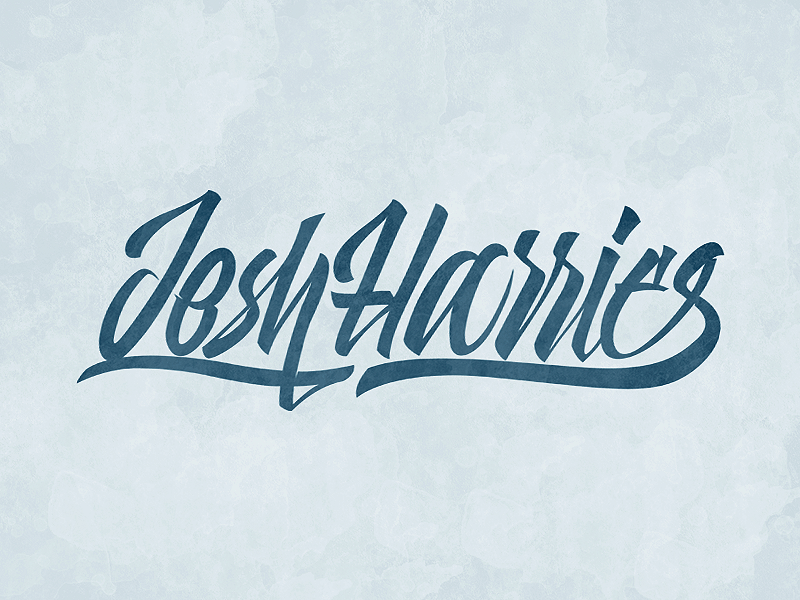 Josh Harries Type by Big E for Creative Grenade on Dribbble