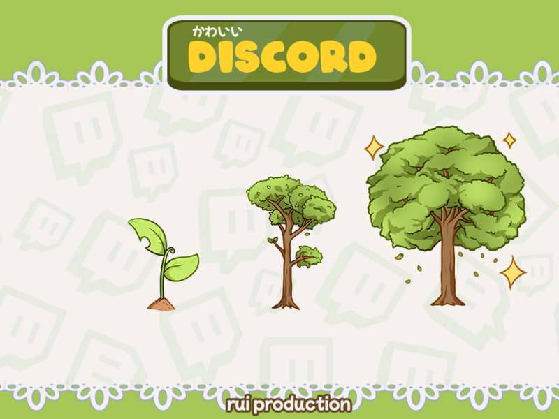 vtuber chibi emotes twitch, tree badges by ruiproduction on Dribbble