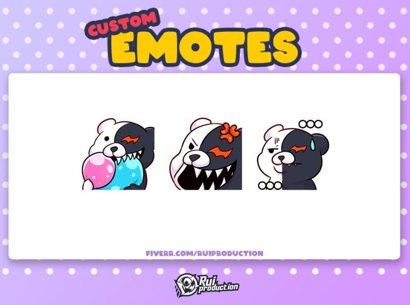 vtuber chibi emotes twitch, custome emotes, mascot chibi by ...