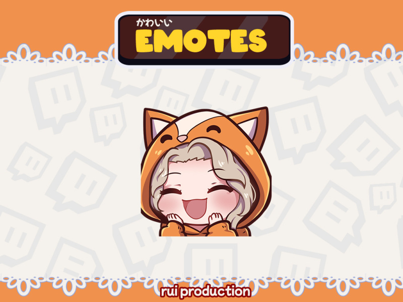 Emotes custom for vtuber chibi emotes twitch, Etc by ruiproduction on ...