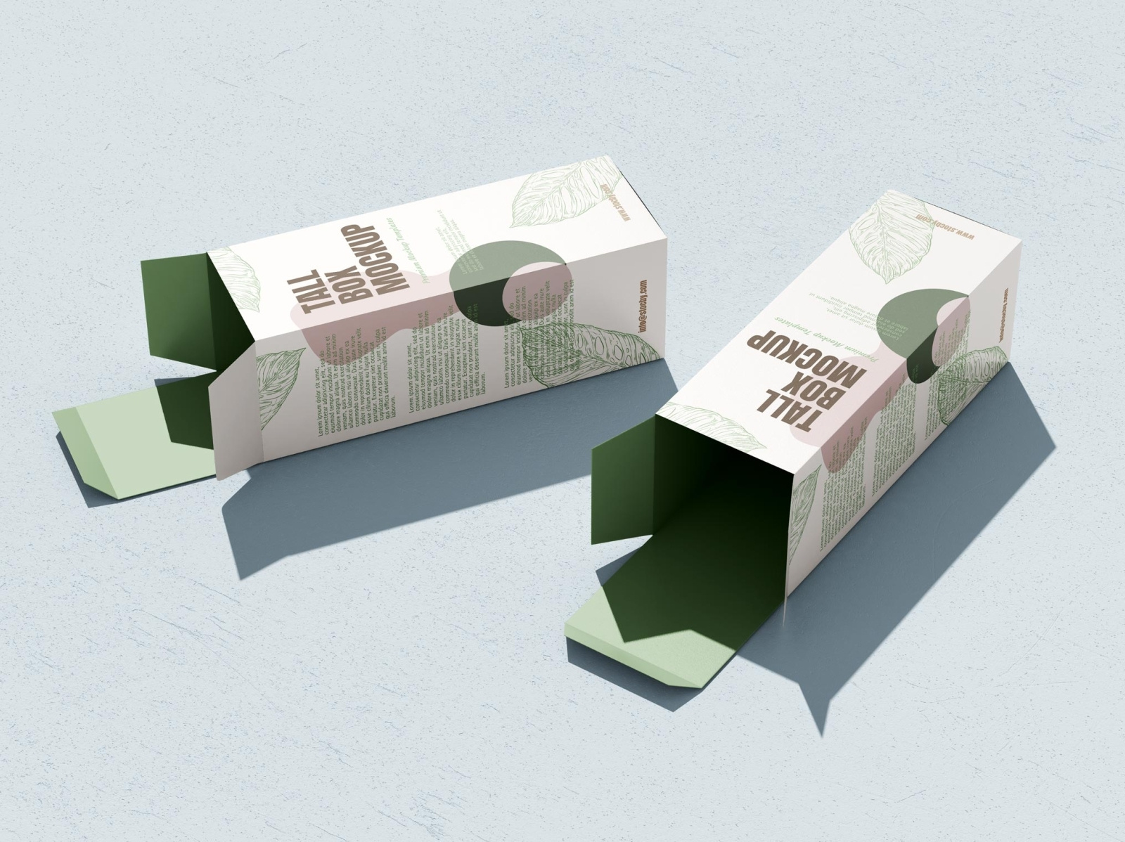 Tall Box Mockup Set / 6 PSD Files by MOCKUP LINE on Dribbble