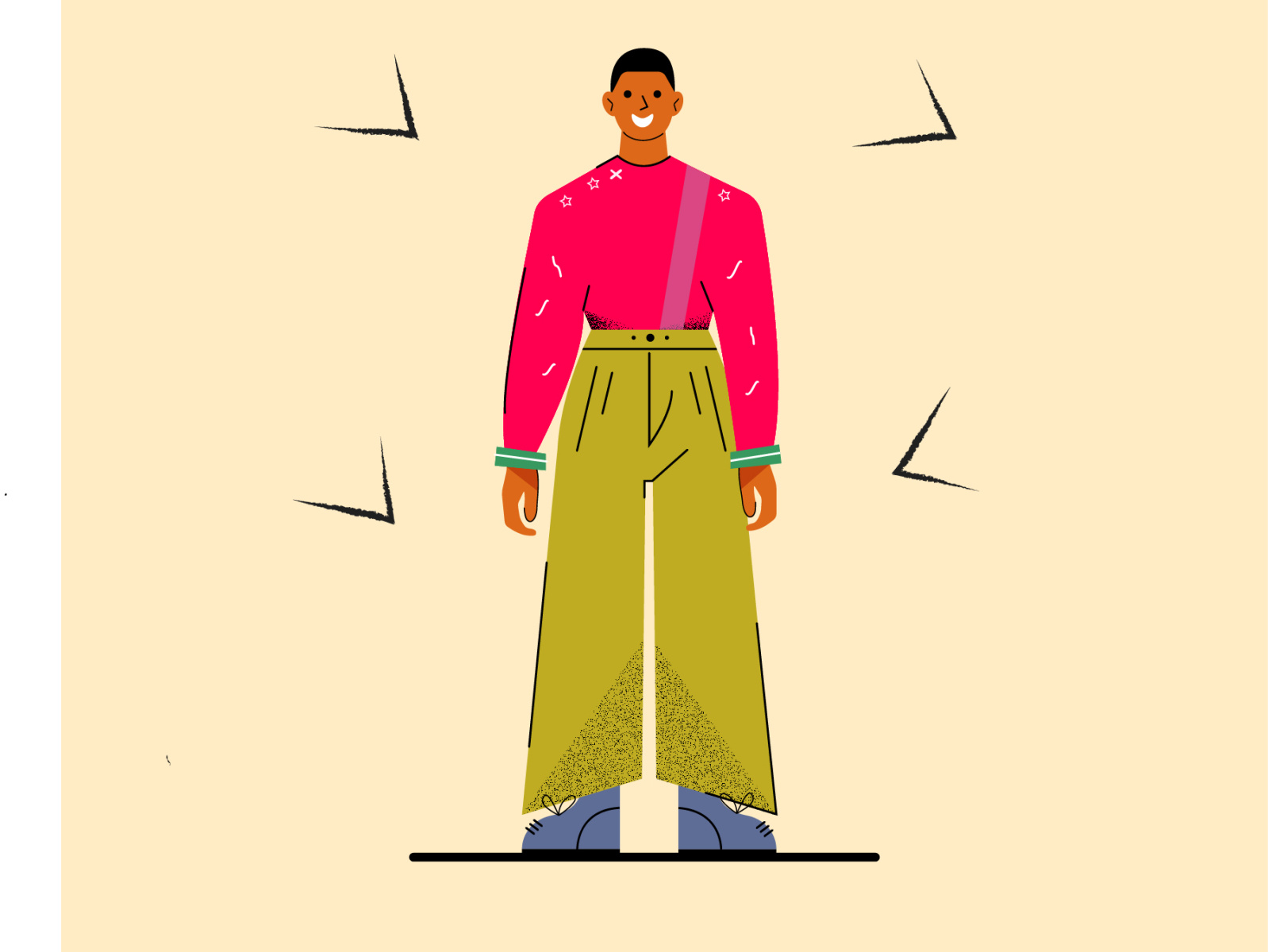 Flat illustration by Annie on Dribbble