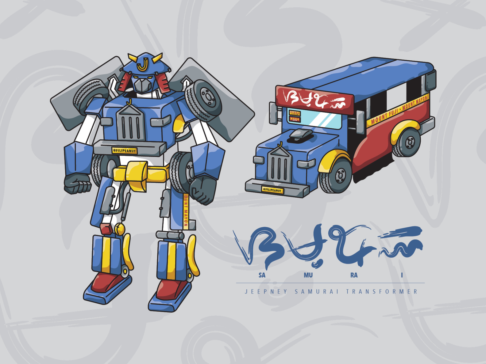 Jeepney Samurai Transformer by Filipeanut on Dribbble