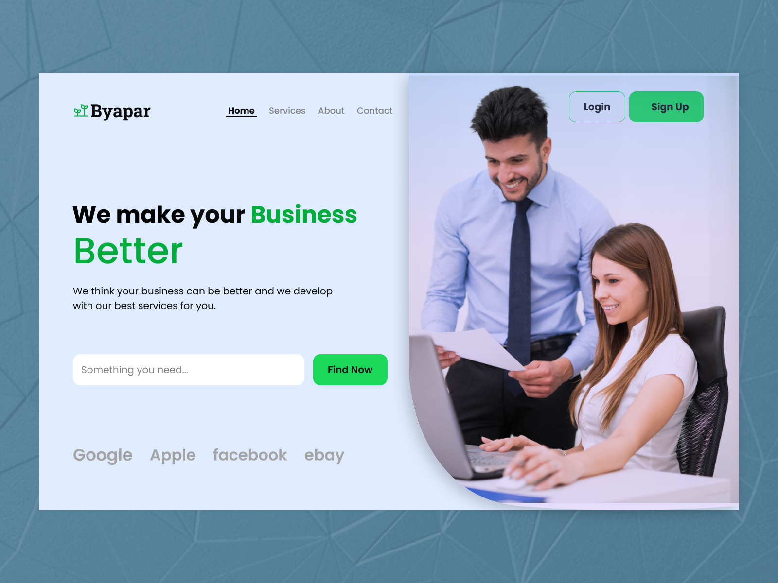 Byapar: Agency for improvising your Business by Sudip Karki on Dribbble