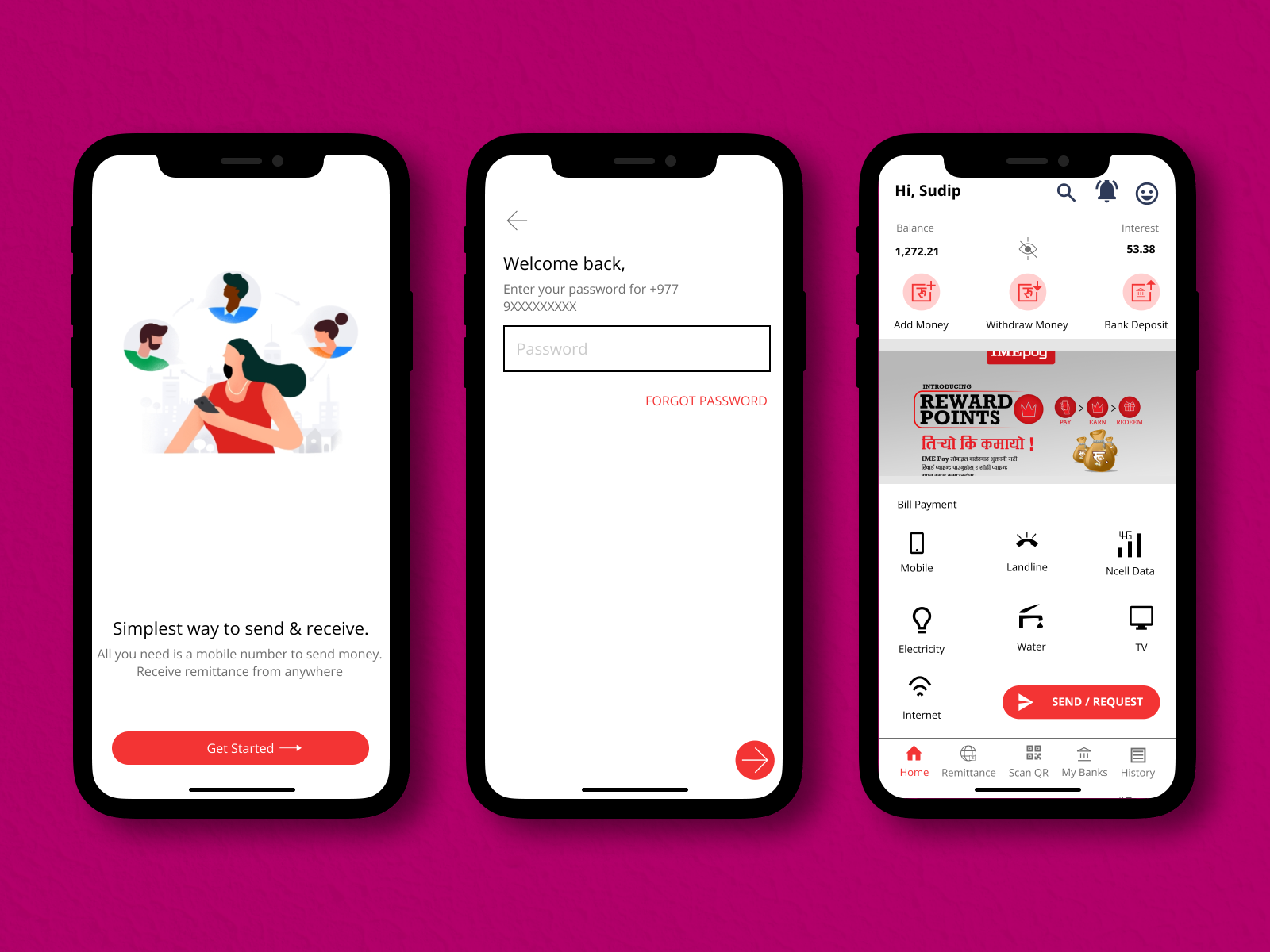 IMEPay by Sudip Karki on Dribbble