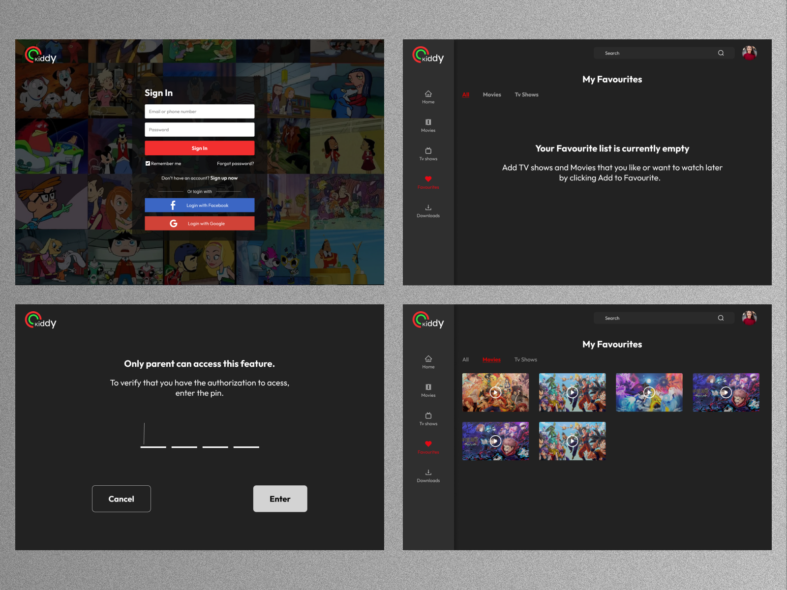 Kiddy: kids OTT platform by Sudip Karki on Dribbble