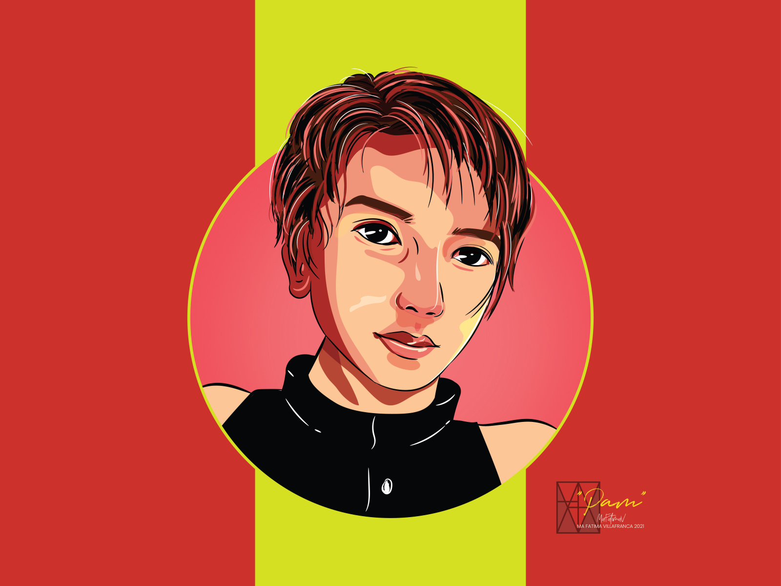 Pam Portrait by Ma. Fatima Villafranca on Dribbble