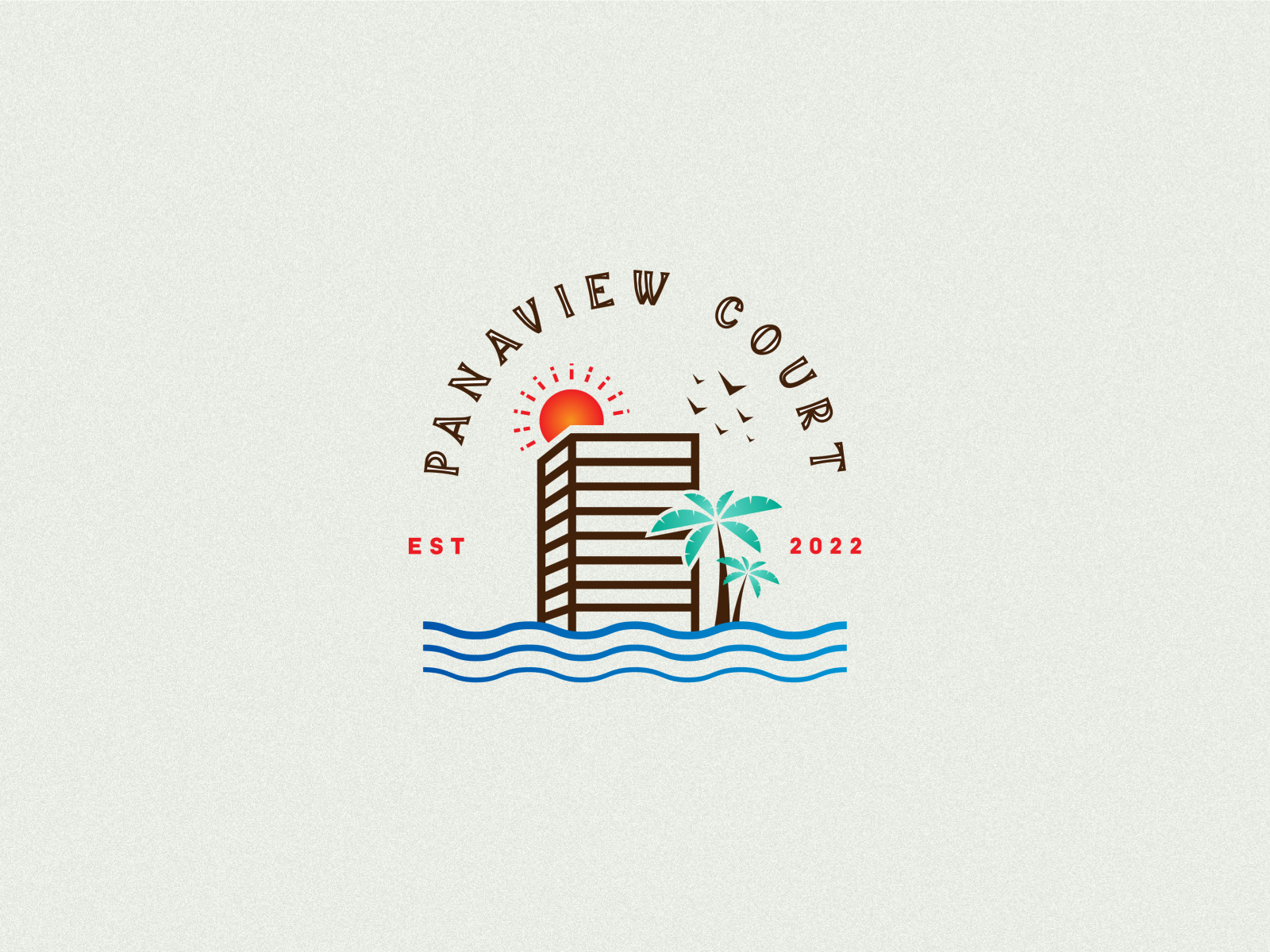 resort logo design idea by Saurav Karmoker on Dribbble