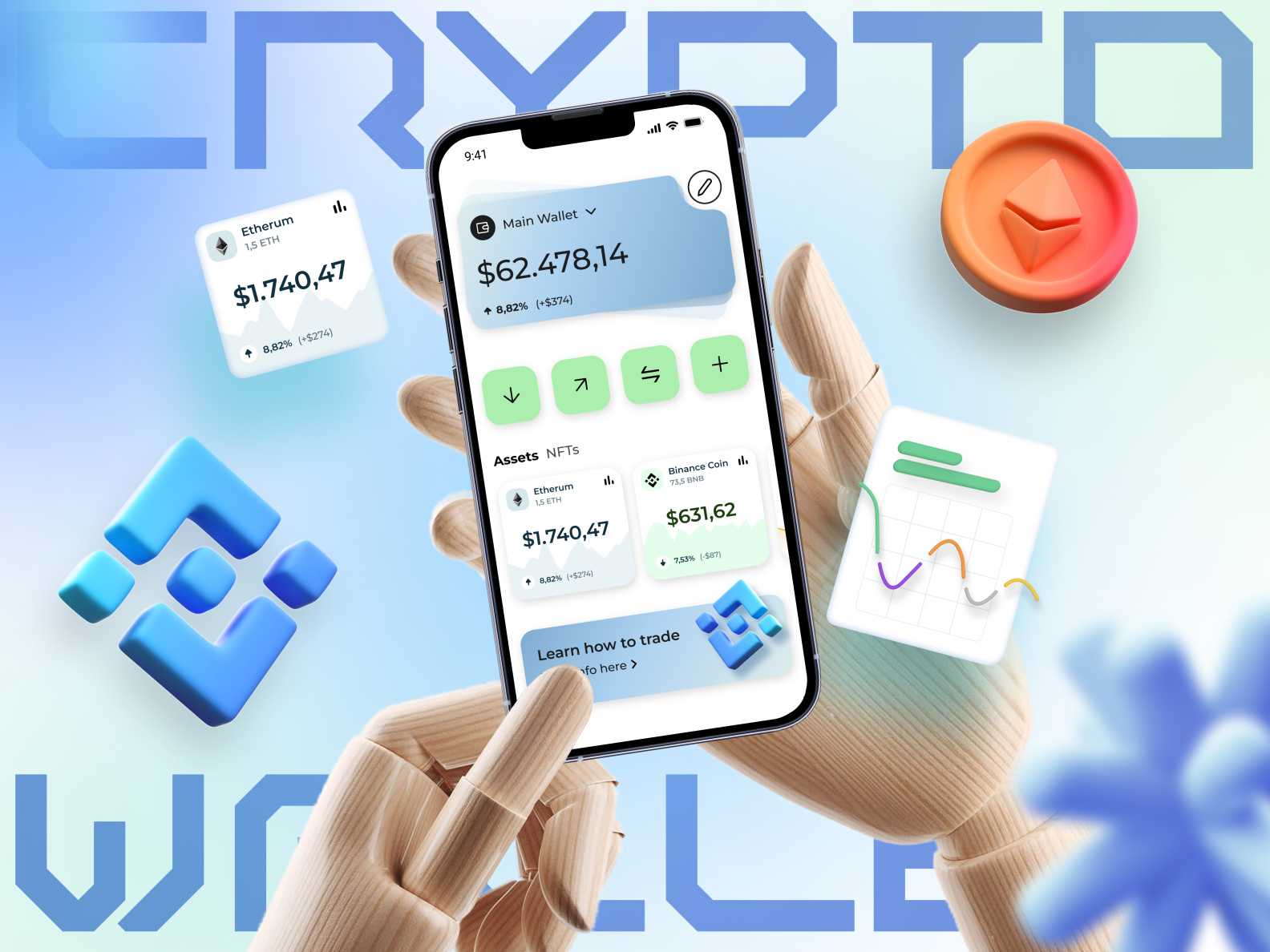 Crypto Wallet - Mobile App by Alyssa 💫 on Dribbble