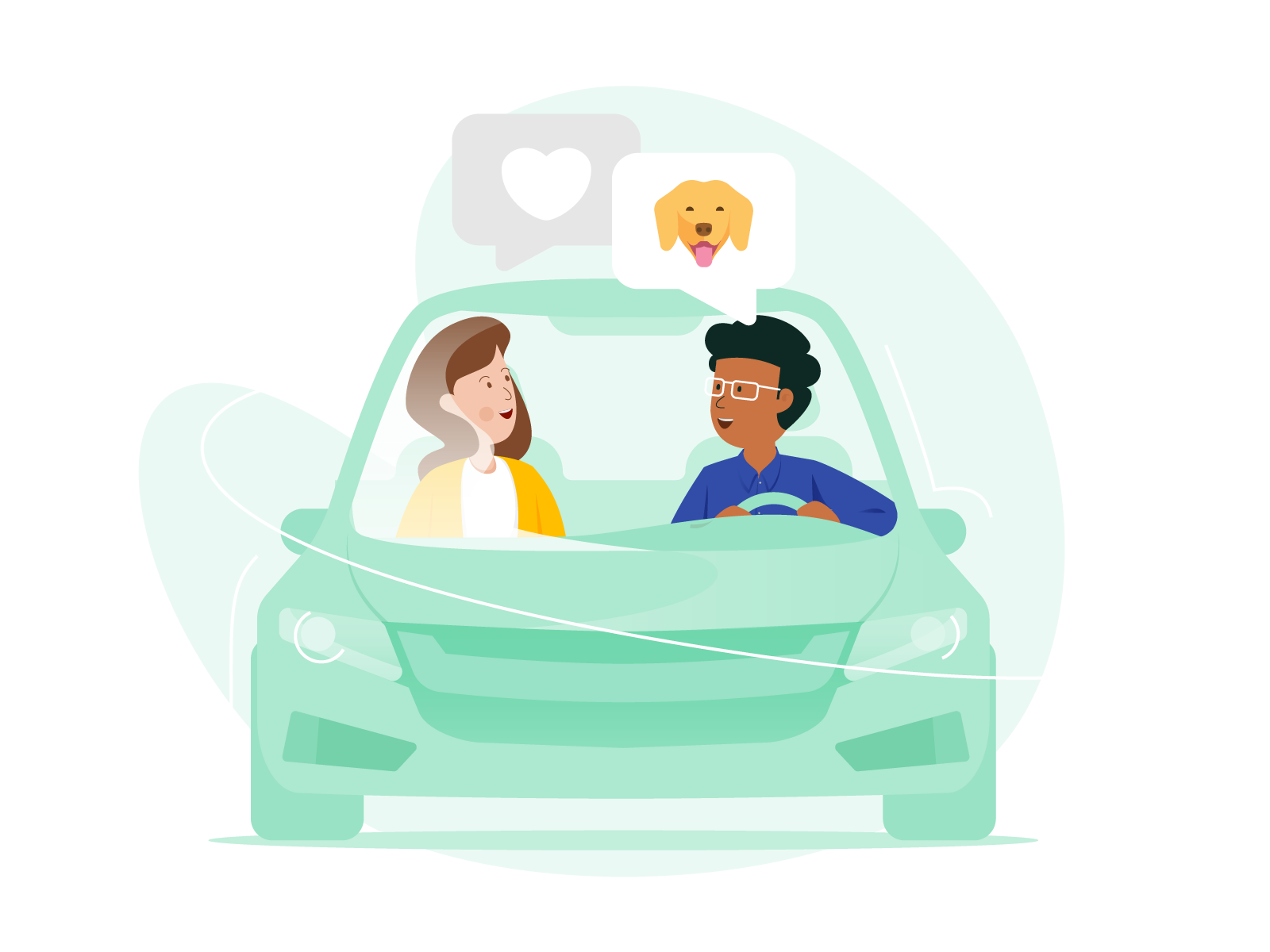 Carpooling by Siyang Liu on Dribbble