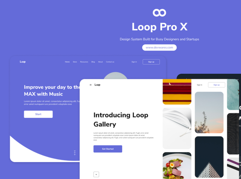 Loop Pro X Design System UI Kit by Devwares on Dribbble