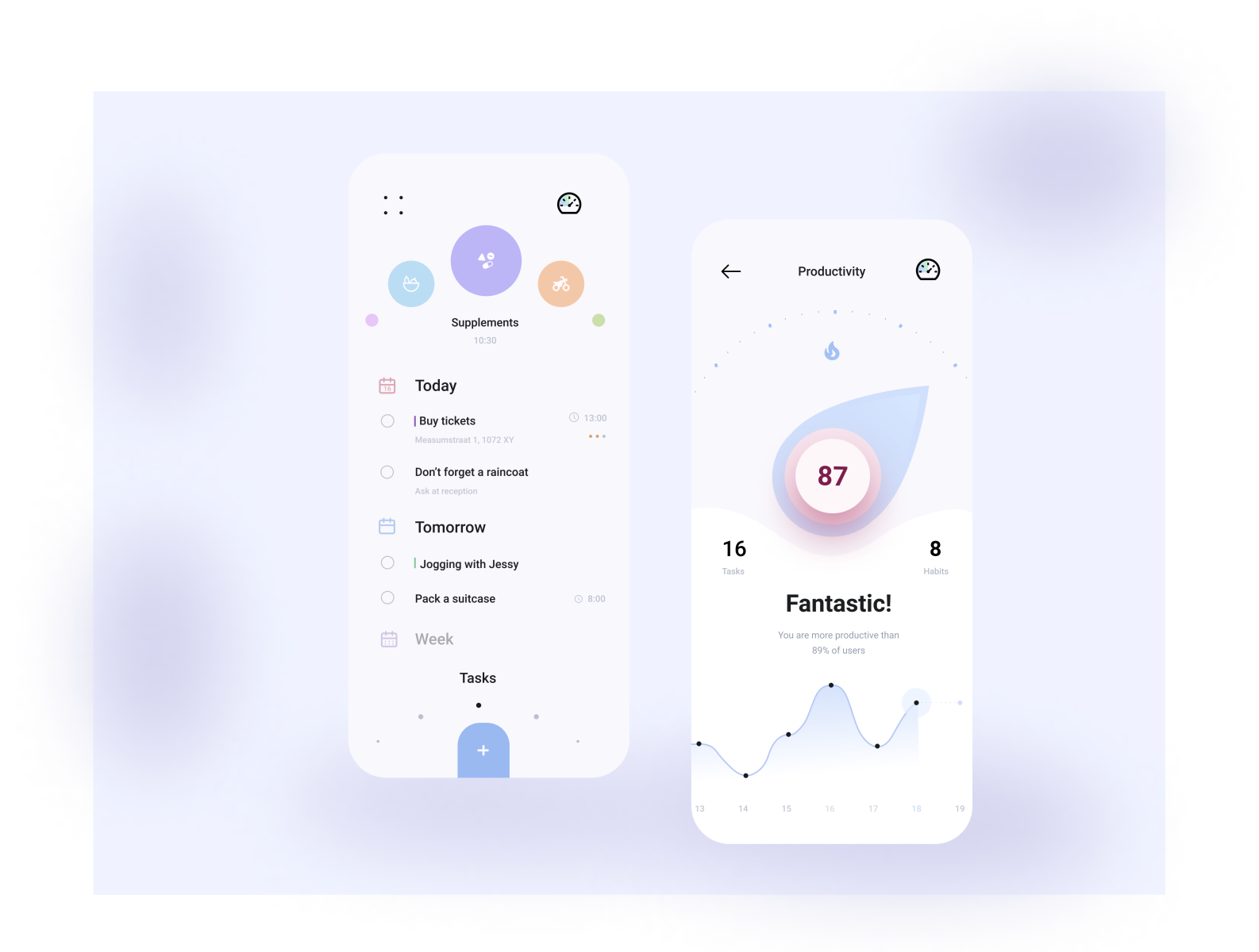 Daily routine App by Fariya Fatima on Dribbble