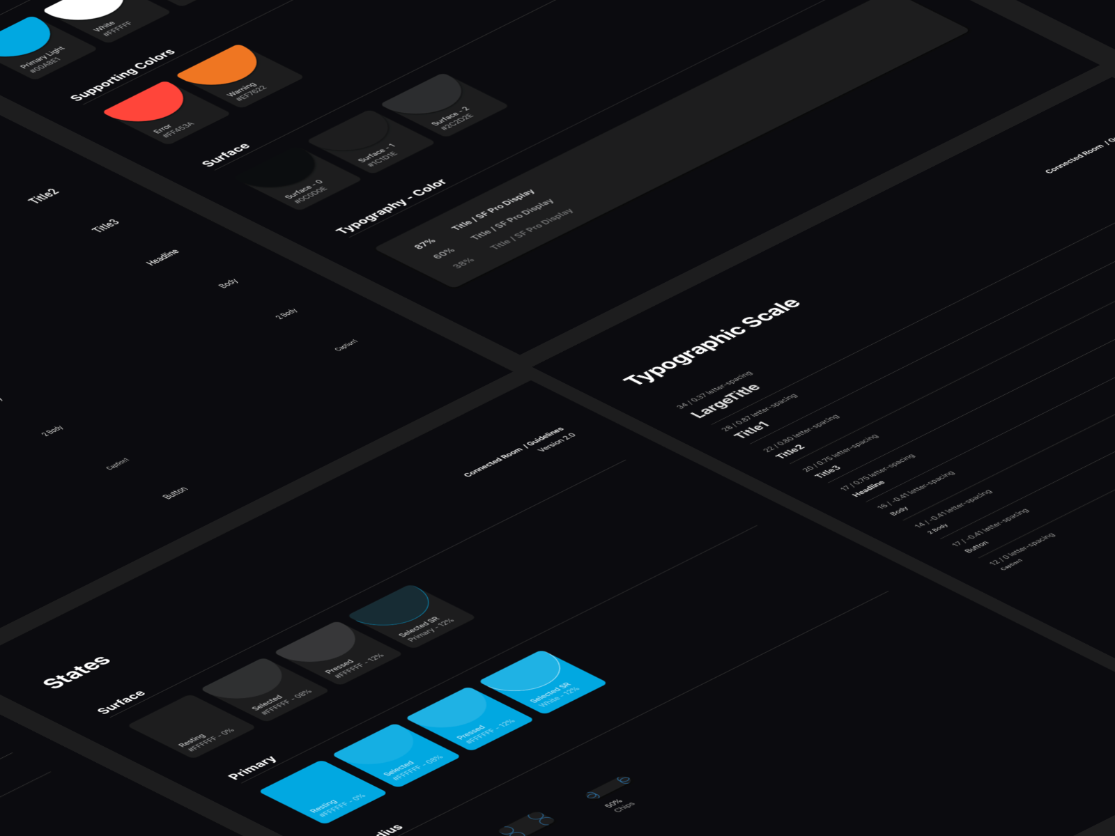 Dark Theme Style Guide by Kyle on Dribbble