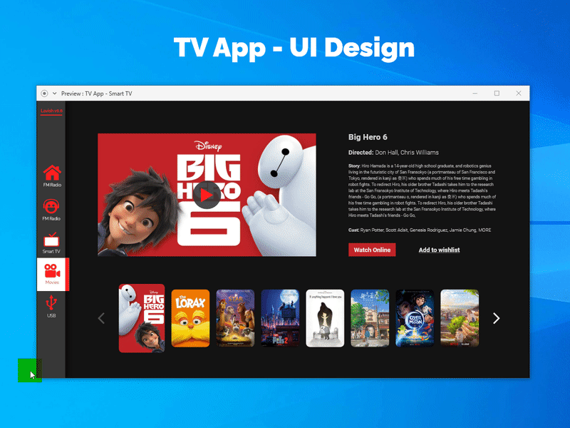 TV App - UI Design by Shajib Hassan on Dribbble
